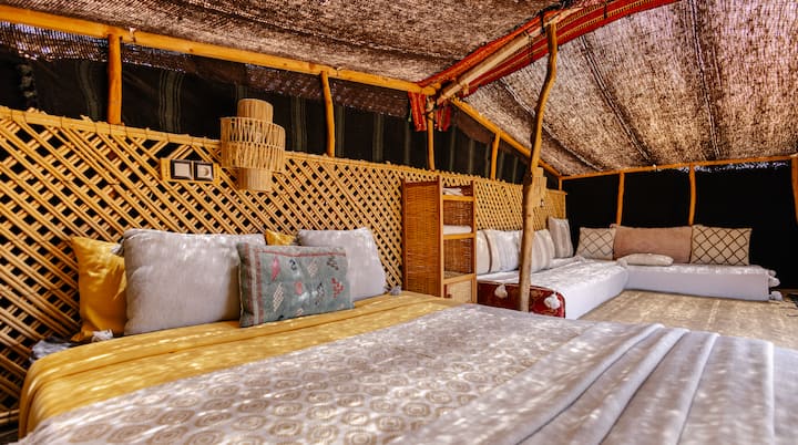 Rooftop Tent With Starry Sky View -