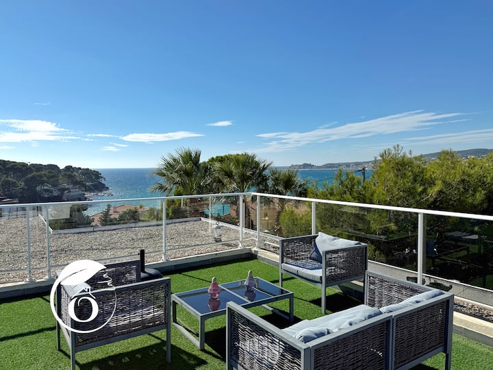 Toit-terrasse Sensationnel, 2 Chambres, Vue Mer - Sanary-sur-Mer