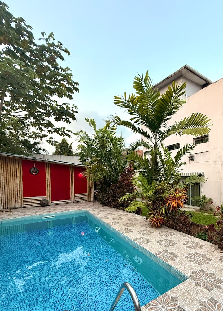 La Villa Bambou - 5 Chambres Avec Jardin & Piscine - Abidjan