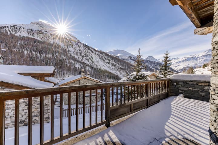 Skieurs : Soleil, Authentique, Confidentiel, Luxe - Val-d'Isère