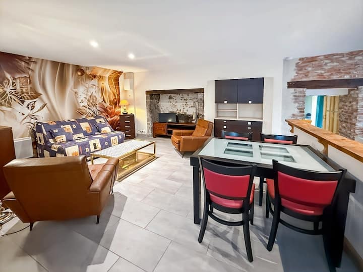 Ancien Moulin Rénové, Terrasse Au Bord De L’eau - Aurillac