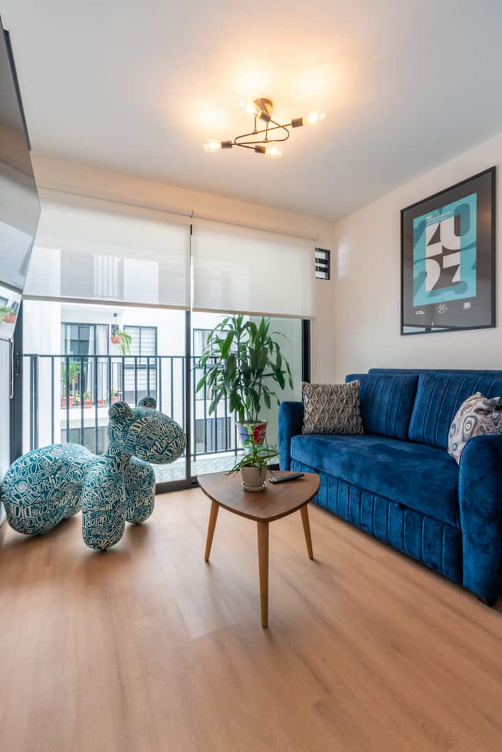 Geko | Comfortable 1br W/ Great Deco In Barranco - Lima