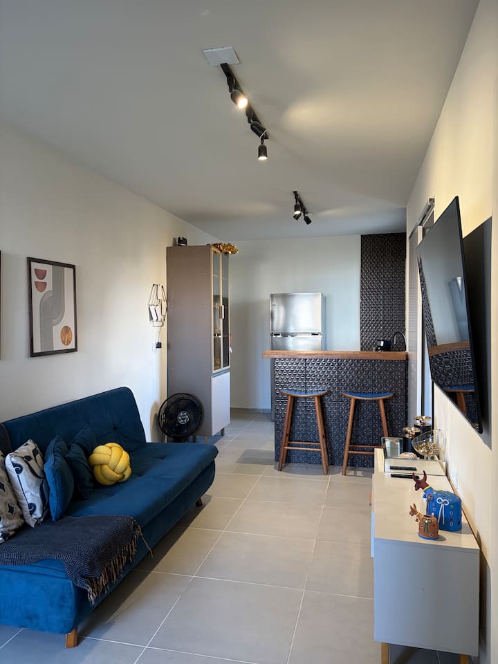 Vista P/ Rio, 2qts, 6 Pessoas - Aura Suítes Aurora - 레시페