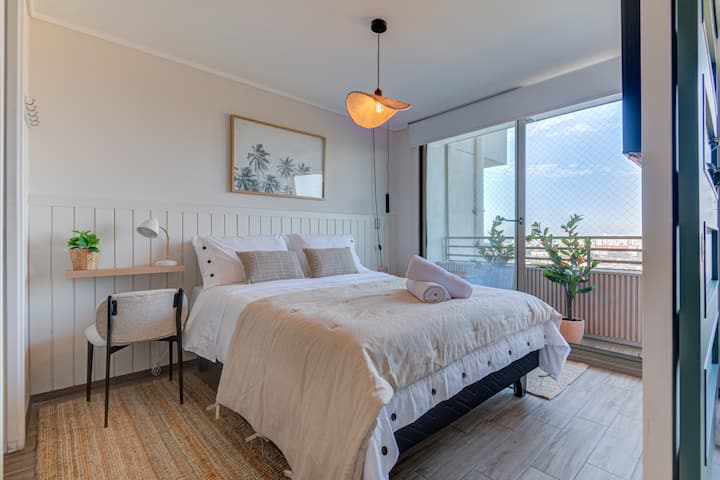 20 % Off. Calido Y Moderno Depa - Chile