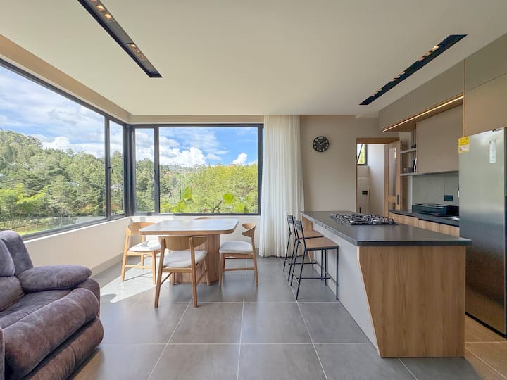 Luxury Apt 3 Min Airport Jmc | Free Parking & View - Rionegro