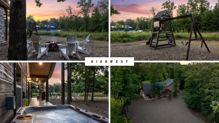 Pets, Play-set, Hot Tub, In Hochatown, Highwest - Hochatown, OK