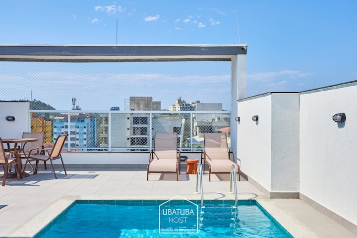 Ubatuba - Piscina/churrasqueira/ Novo - Ubatuba