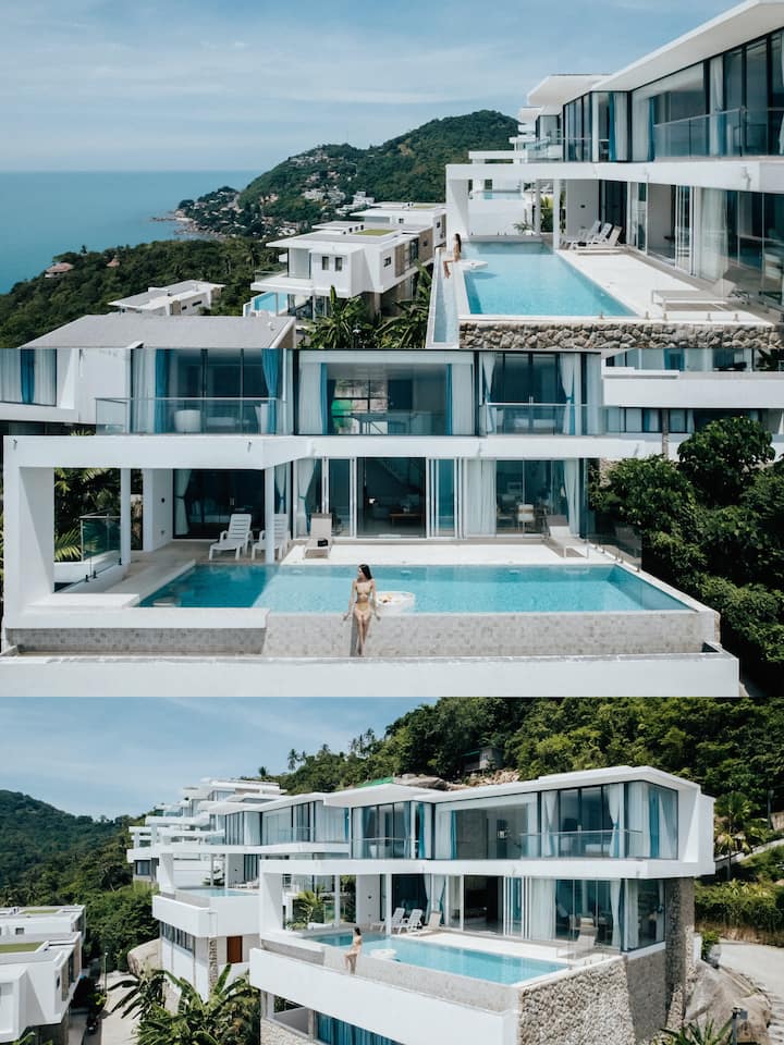 5br Sea View With Infinity Pool Villa - Koh Samui