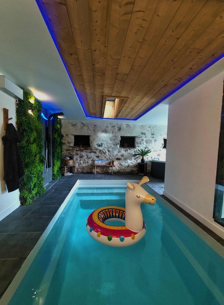 *La Grange* Piscine Intérieure Et Spa Lac D'annecy - Doussard
