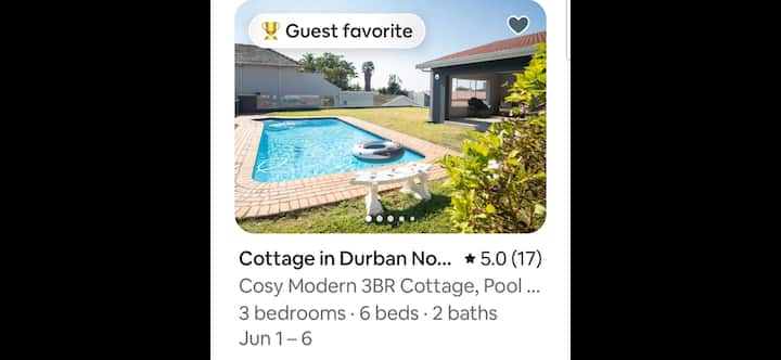 Cosy Modern Cottage | Pool, Dstv, Games Room - Durban