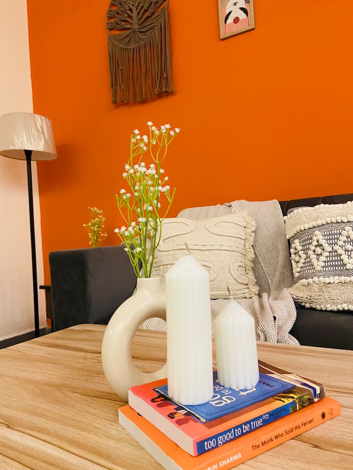 The Cozy Haven By Sumaya Stays-modern Boho 1 Bhk - Zirakpur