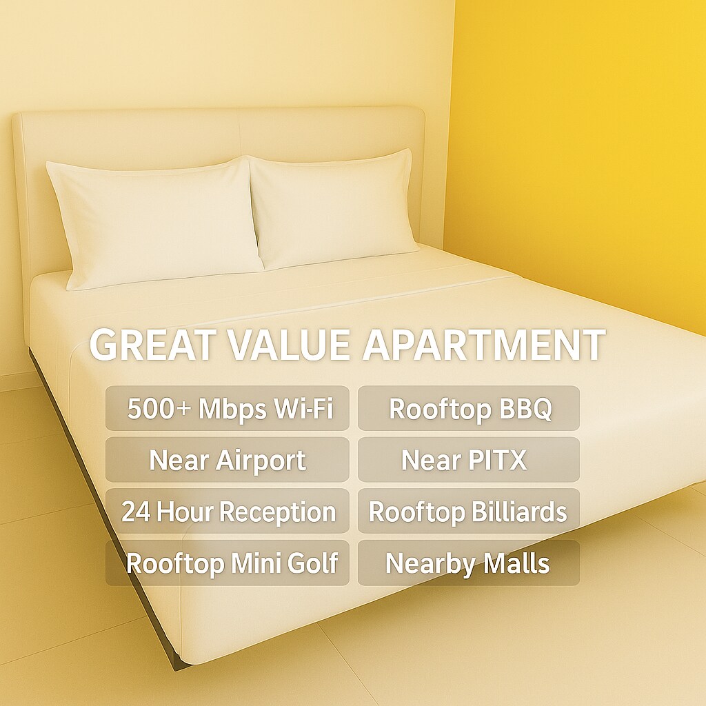 x104Standard Queen Room • Near NAIA & Okada Resort - Flats for Rent in ...