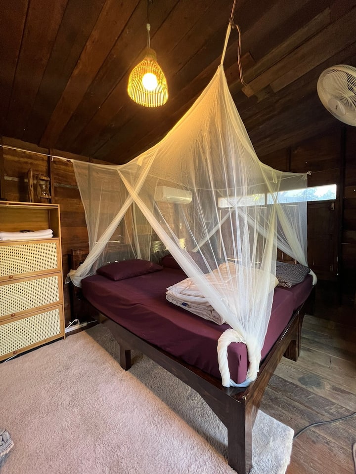Fibre, Coworking, Free Mountain Bike: Wooden Cabin - Chiang Dao