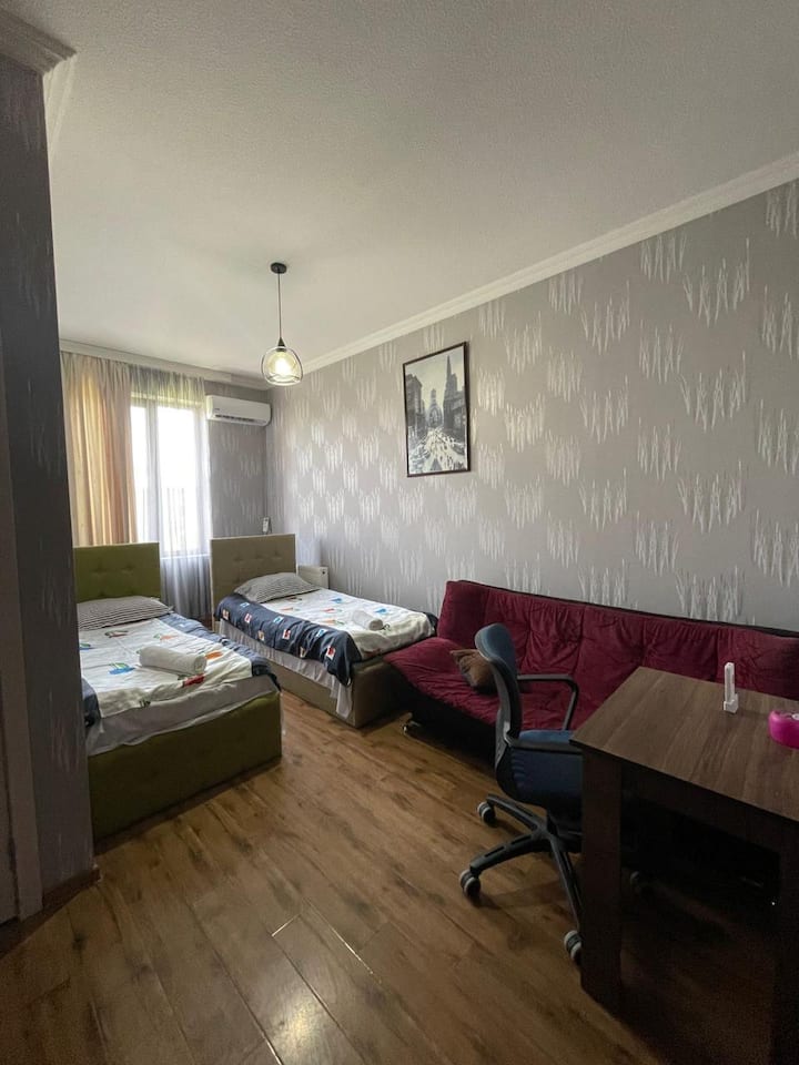 Bright Twin Bed Studio In A Private House - Georgien