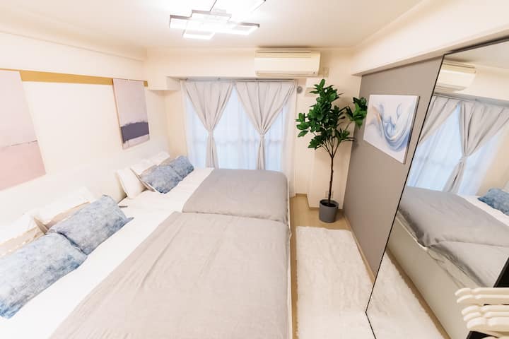 【Ouverture Oct 2025】5min De Namba ! Séjour 4 Pers. - Osaka