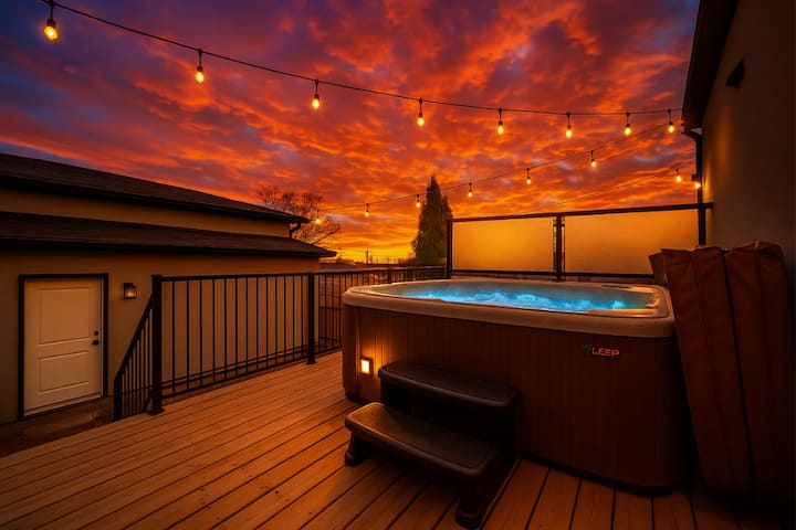 5bdrm Chic Modern Home *Hot Tub*king Bed*ac*garage - Edmonton