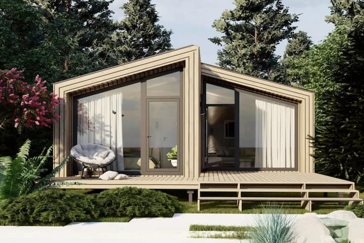 Supernieuwe Stijlvolle Lodge, Duurzaam Met Veranda - Ommen