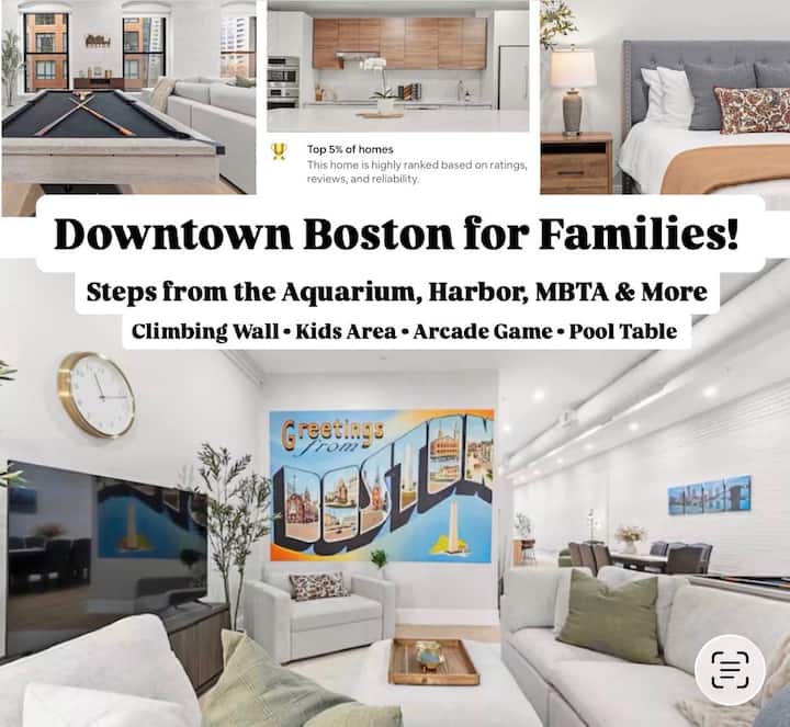 7 Ultimate Boston Group Stay Pool Table Walk To T - Cambridge, MA