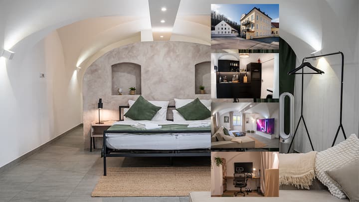 Premium Flat Old Town | 100" Tv & Gaming - Landshut