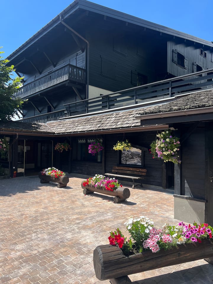 Appart. Avec Jardin, Parking, Piscine & Casier Ski - Saint-Gervais-les-Bains