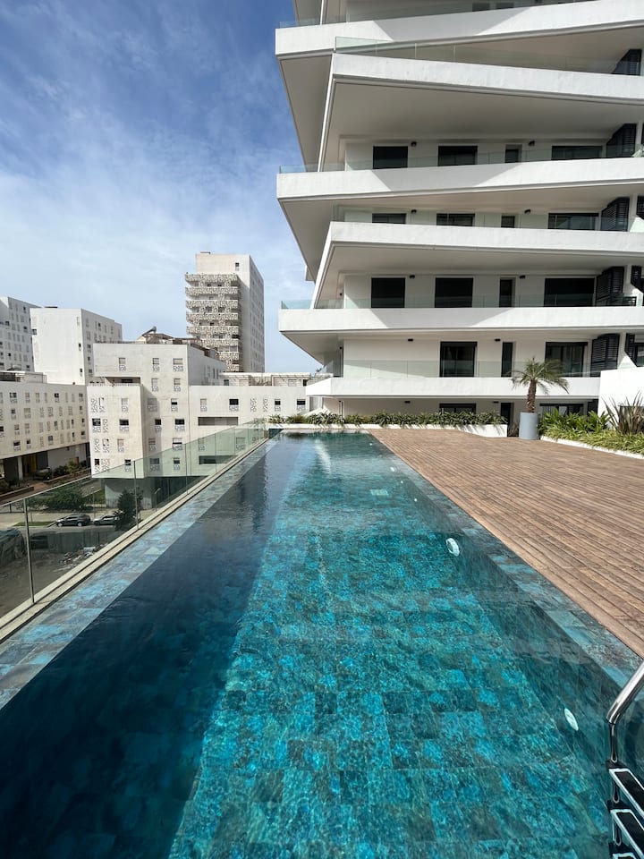 Cfc - Studio Cosy Avec Piscine Sur Le Toit - Casablanca