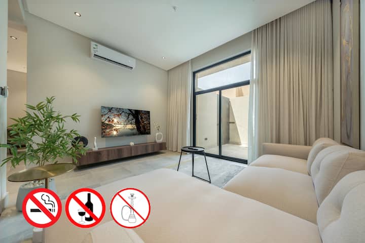 شقة غرفة وصالة بجلسة خارجية | Rafih - Arabie saoudite