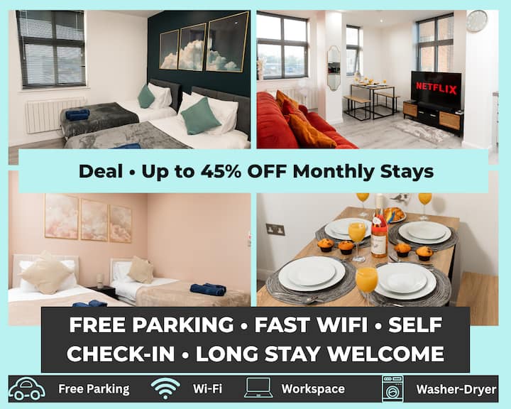 Long Stay Welcome • Up To 45% • Free Parking • - Leicester
