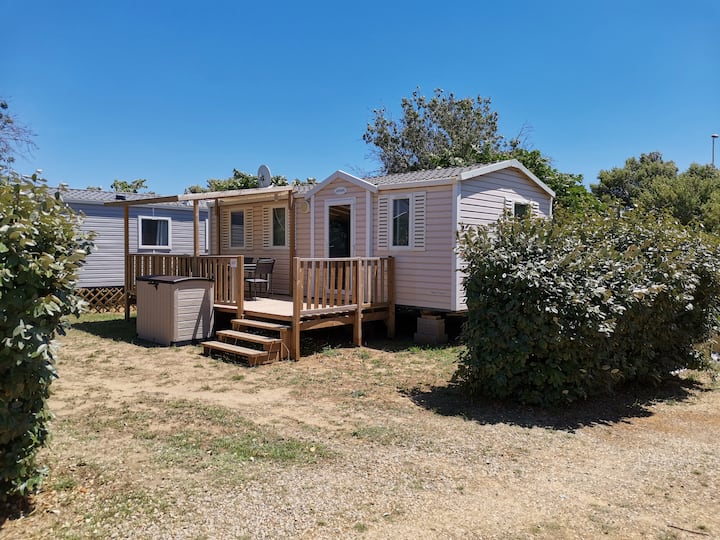 Mobil Home Tout Confort 6p Clim Bbq Double Terrain - Port-la-Nouvelle