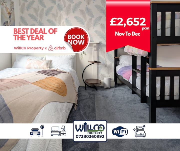 61% Off Monthly Stays|family & Contractor Friendly - 萊斯特