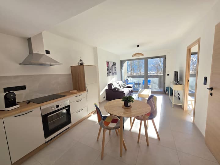 Appartement + Pk, 2-4 Pers 1 Chambre, Proche Gare - Aime