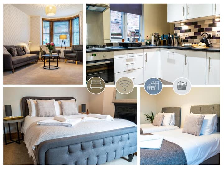 Serene Luxury |25% Off| Sleeps7 |Wi-fi | Courtyard - Bedford, Royaume-Uni
