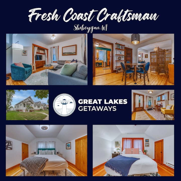 Fresh Coast Craftsman - Monthly Rentals Available! - Sheboygan, WI