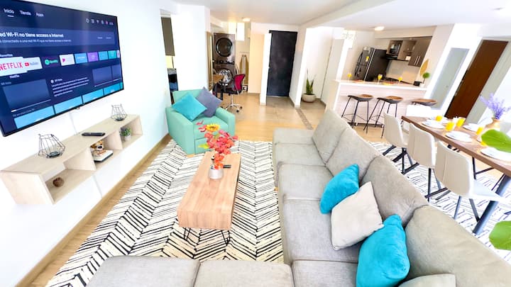 4 Hab | Parque El Virrey + Zona T + Balcón - Bogotá