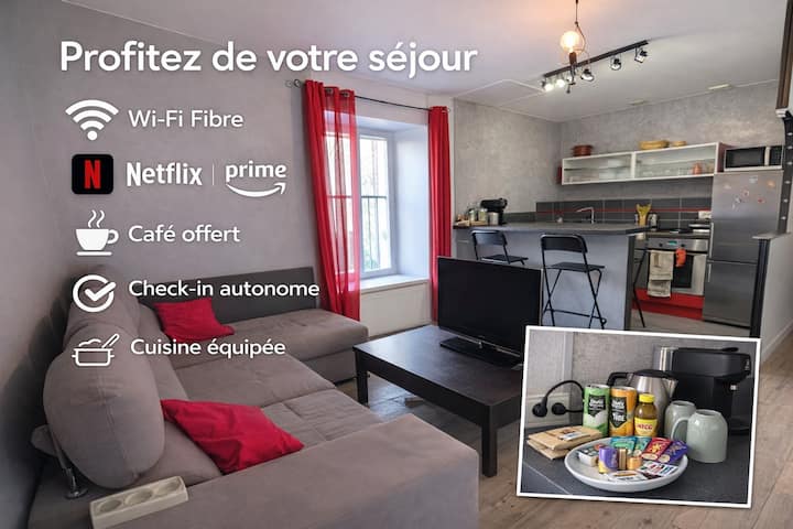 Calme T2 Au Dessus De L’eau - Centre Ville à Pied - Cher