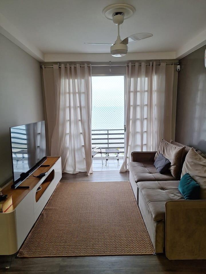 Vista Ao Mar Com Sacada No Boqueirão C/garagem - Santos, Brasil