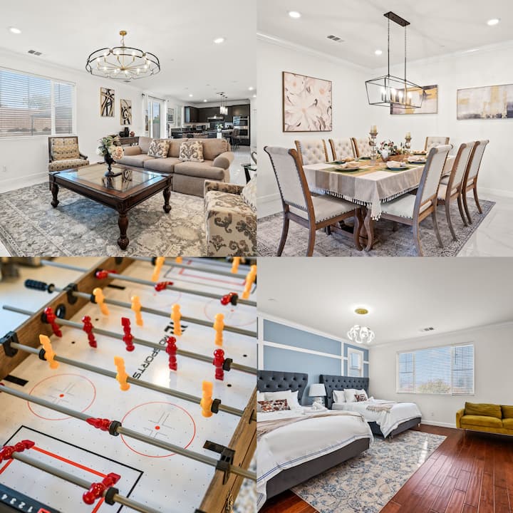 Spacious•modern/6br/8 Beds（3 King Beds)/foosball - Ontario, CA
