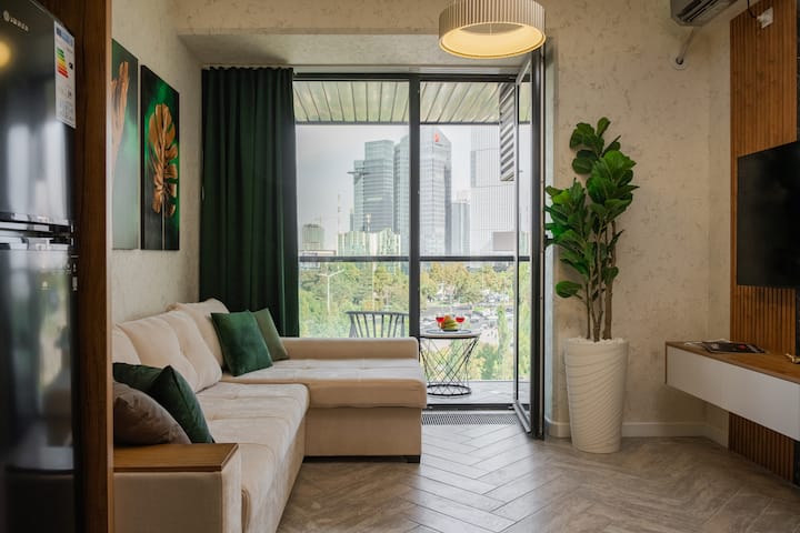 Апартаменты с видом на Ташкент Сити в Nrg U-tower - Uzbekistan