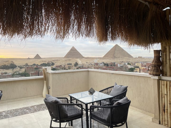 Triple Room With Rooftop Access Pyramids View - Egypte