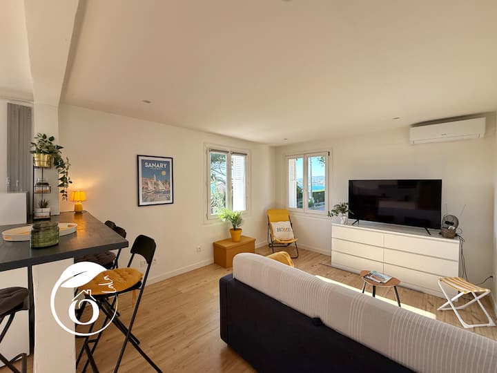 ÉCrin Méditerranée : Vue Mer, Accès Plage, Parking - Sanary-sur-Mer