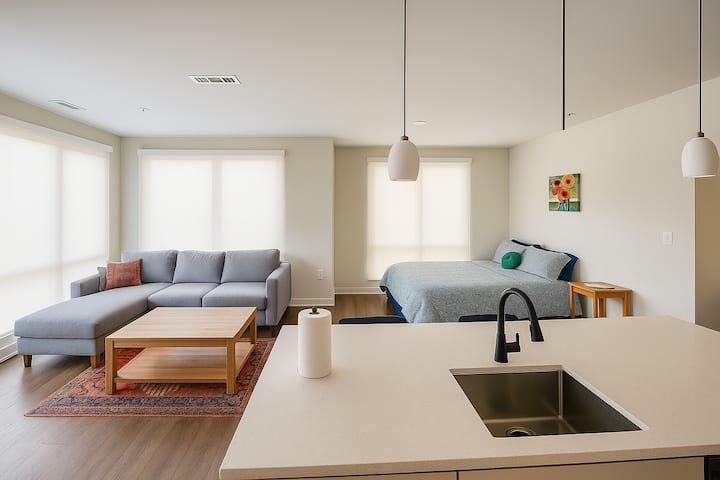 Modern 3br Loft By Charles River | Sleeps 7 - Brandeis University, Waltham