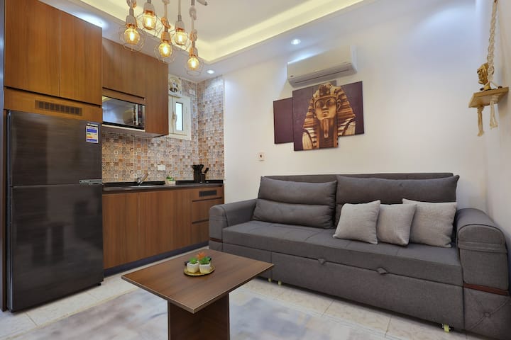 1-br: Pool, Beach*, Central, Museum, Airport, Wifi - Hurghada