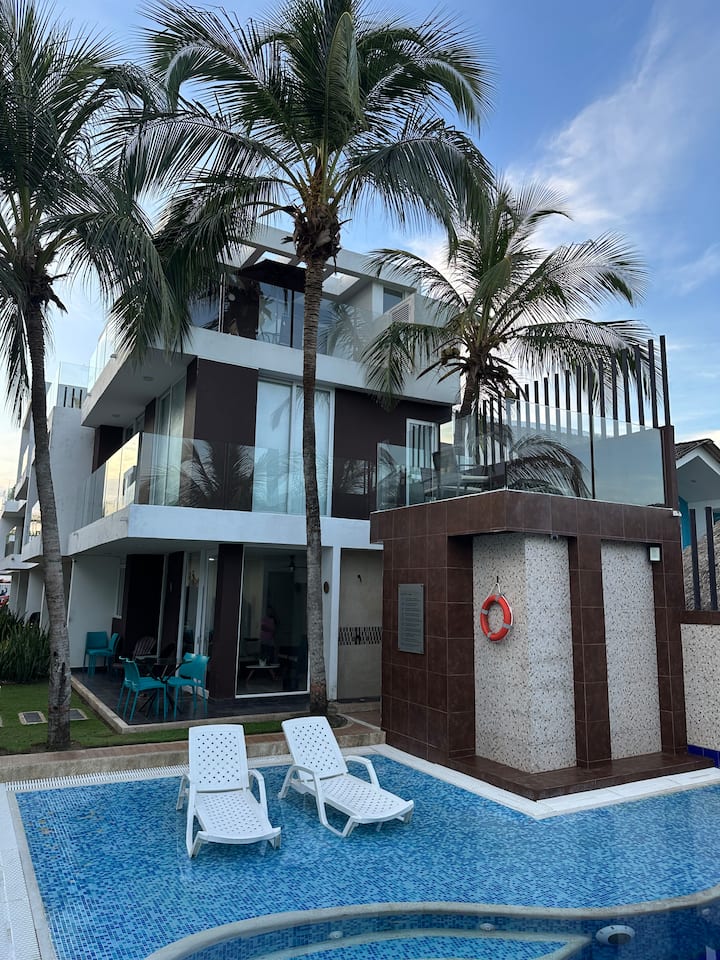 Cabaña De Lujo Frente Al Mar - Costa Serena Casa 2 - Covenas