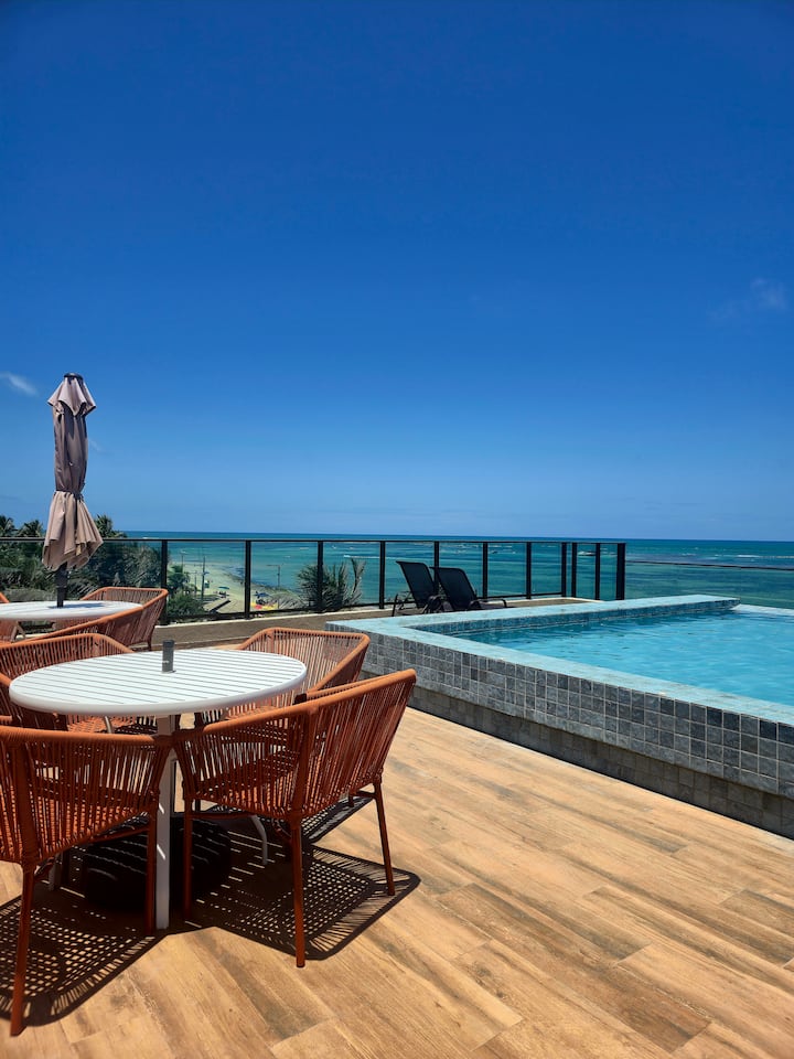 Flat à Beira-mar Tamandaré Alto Padrão Com Piscina - Praia dos Carneiros