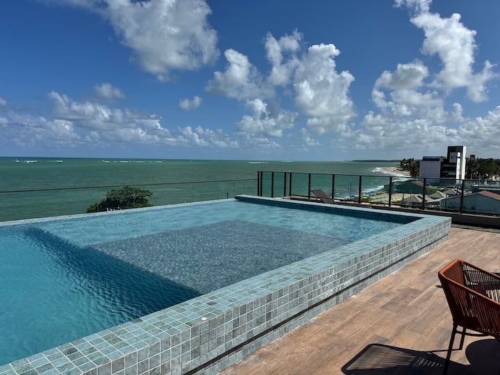 Flat à Beira-mar Tamandaré Alto Padrão Com Piscina - Praia dos Carneiros