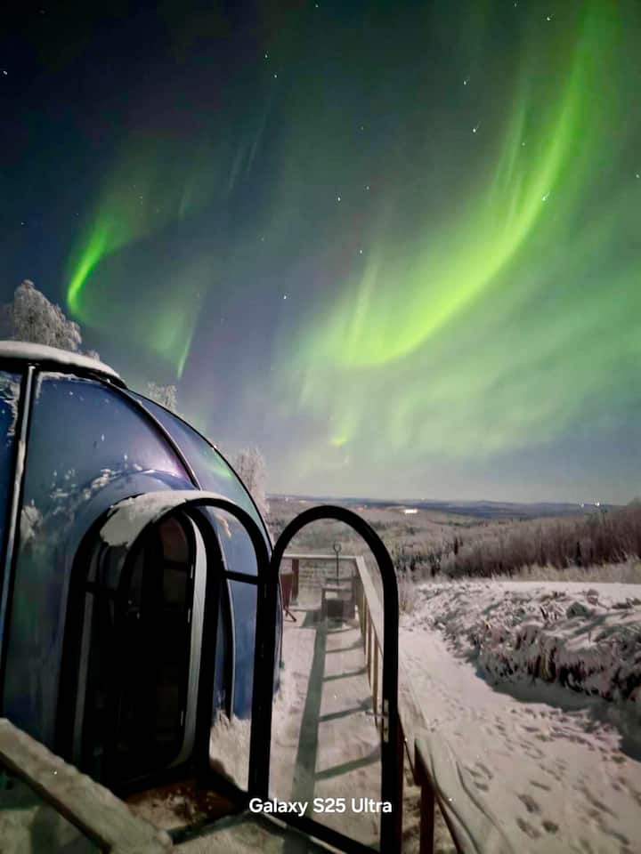 Aurora Dome W/ Hot Tub & Firepit Near Town. - Alaska