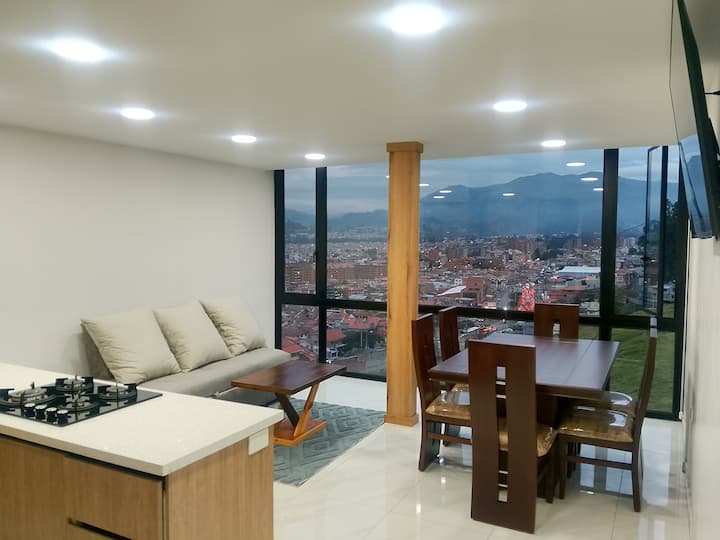 Cómodo Departamento 2h/2b. Vista Panorámica Cuenca - Cuenca