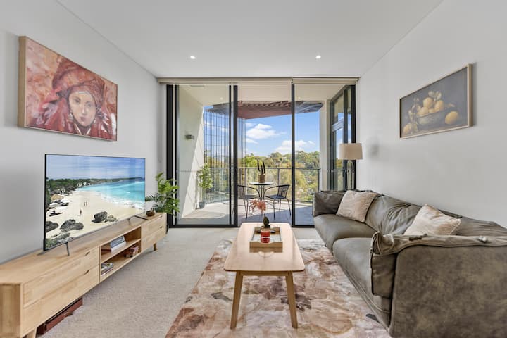 Elegant 2-bed Near Sydney Cbd W Balcony & Parking - 北雪梨