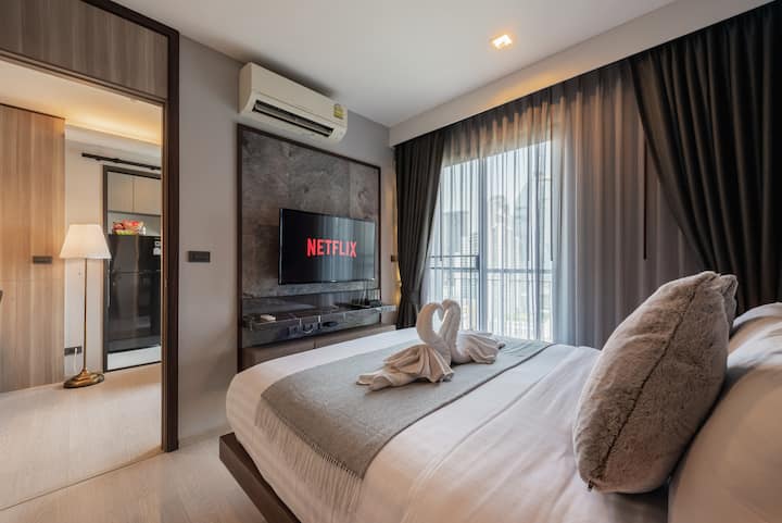 Cityview Omazz Bed • 1gbpswifi • Pool, Gym & Sauna - Bangkok