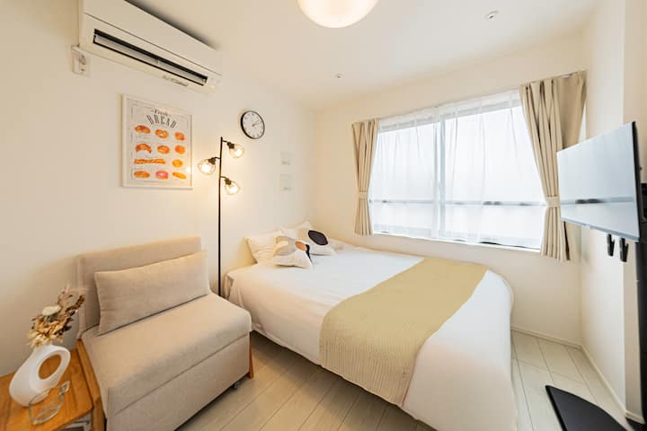 【新宿駅まで5分/渋谷駅まで10分/池袋駅から徒歩5分】静かなエリア/3名様/ダブルベッド1台 - Ikebukuro