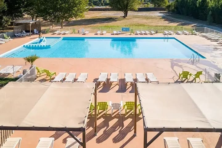 Mobil-home 6 Personnes Climatisé Camping 4* - Cheval-Blanc